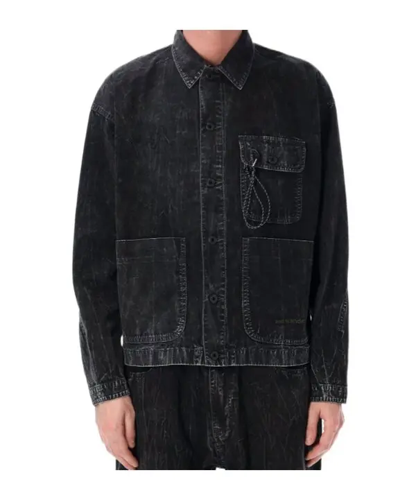 AND WANDER Textured Utility Jacket