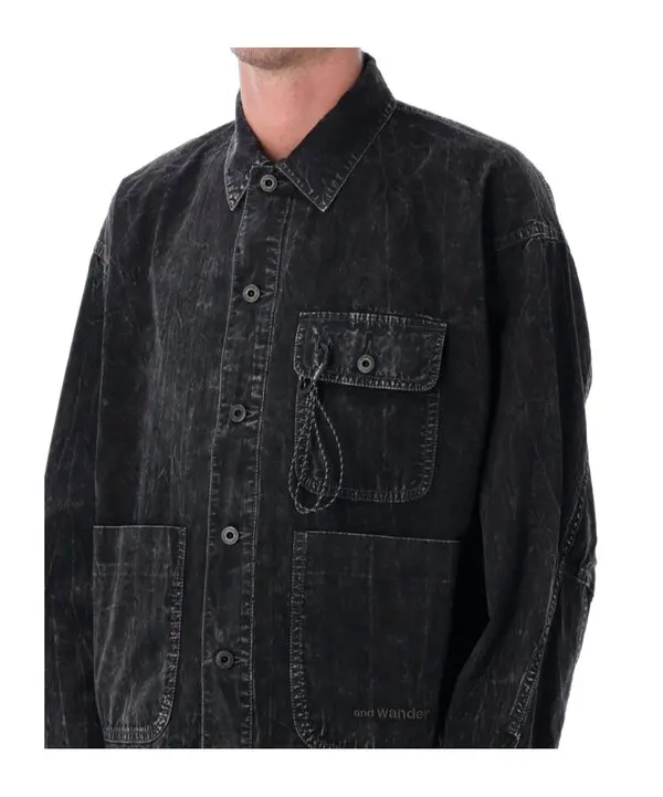 AND WANDER Textured Utility Jacket