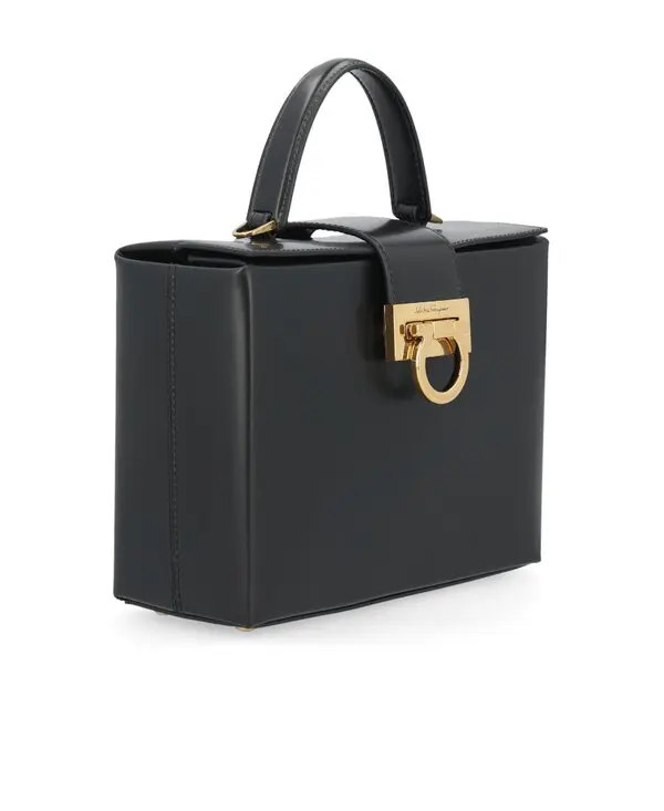FERRAGAMO Trifolio Leather Tote Bag