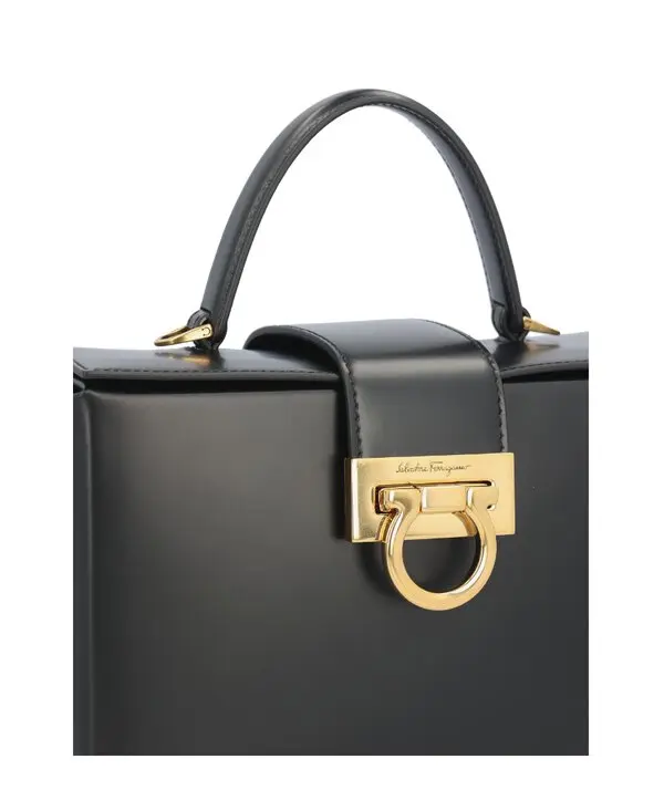 FERRAGAMO Trifolio Leather Tote Bag
