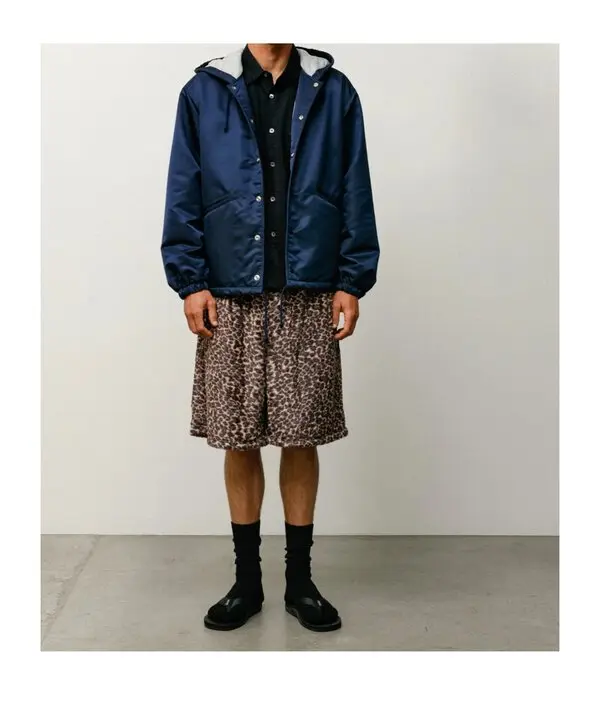 StÜssy Long Sleeve Hooded Casual Jacket With Drawstring Hem - Navy