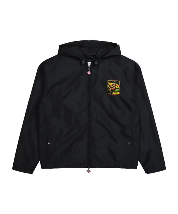 Casablanca Heat Map Ripstop Hooded Jacket - Black