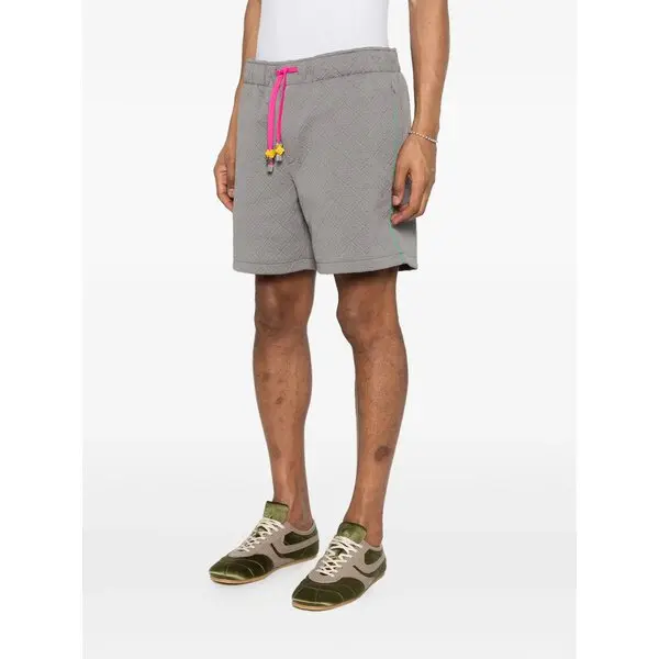 Casablanca Logo Pattern Quilted Shorts