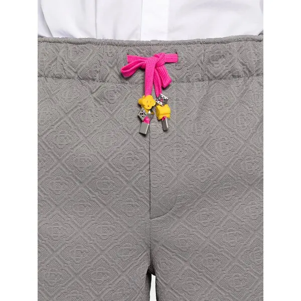 Casablanca Logo Pattern Quilted Shorts