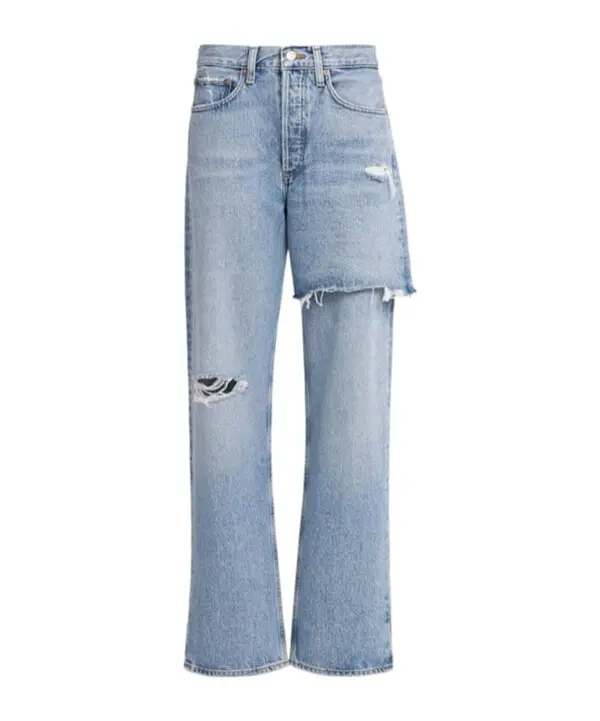 AGOLDE Amryn Mid-rise Straight Leg Jeans - Blue