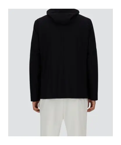 Herno Hooded Jersey Blazer With Removable Bib - Blue