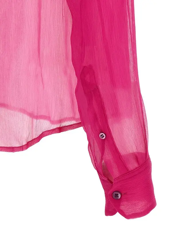 Dries Van Noten Sheer Button-up Shirt