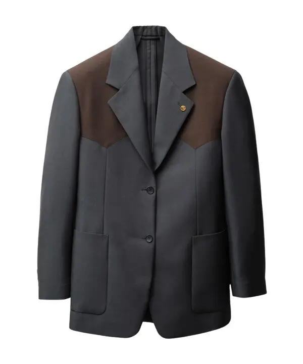 Versace Contrast Yoke Blazer