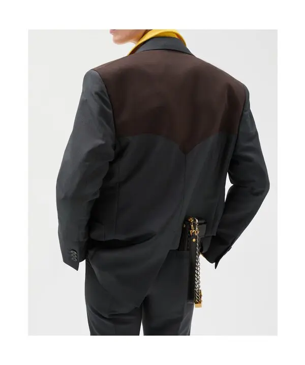 Versace Contrast Yoke Blazer