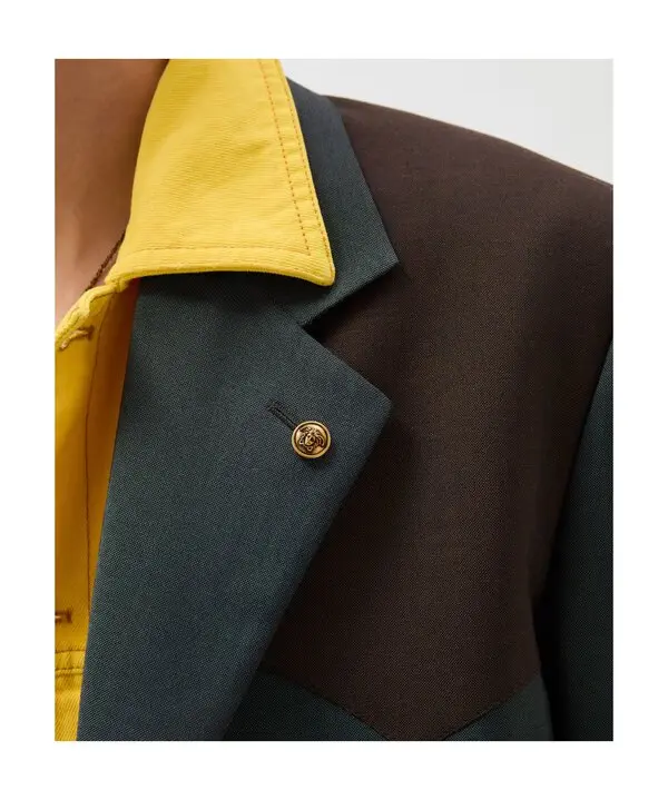 Versace Contrast Yoke Blazer