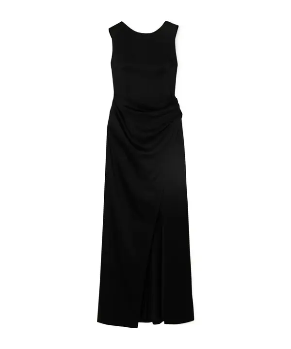 Simkhai Sleeveless Open Back Draped Gown