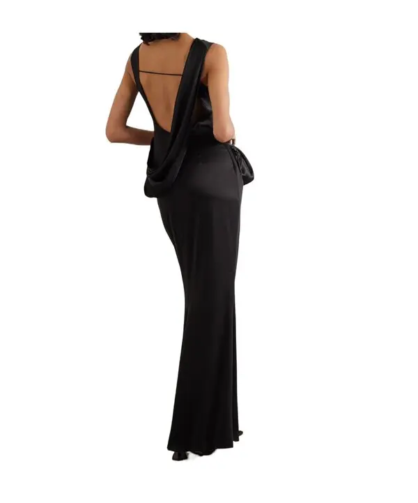 Simkhai Sleeveless Open Back Draped Gown
