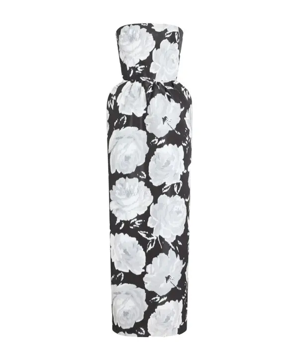 PATOU Floral Bustier Maxi Dress - Night Garden