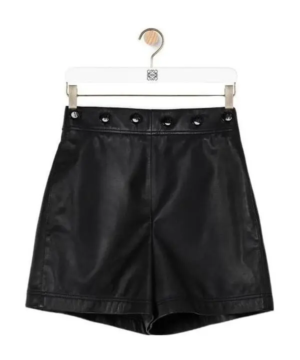 Loewe Leather Shorts