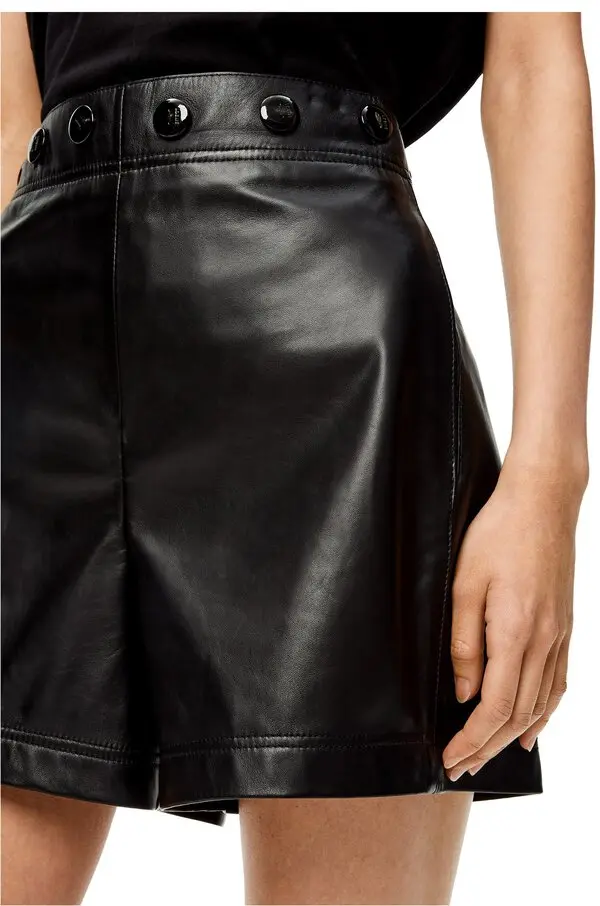 Loewe Leather Shorts