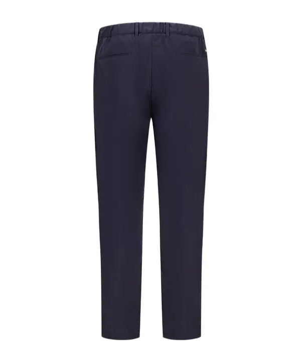 Herno Drawstring Waist Tapered Trousers - Blue
