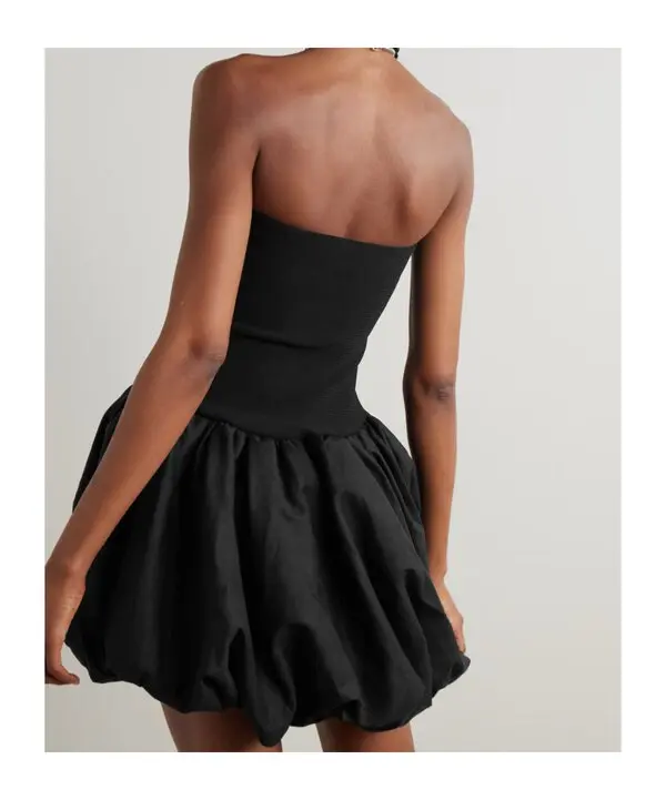 Simkhai Pollie Strapless Stretch Mini Dress - Black