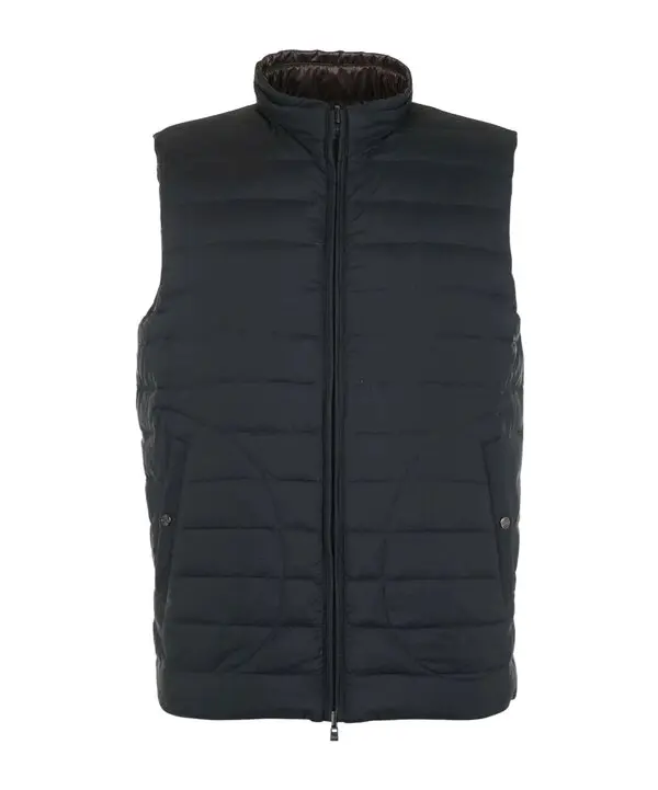 Herno Quilted Padded Gilet - Black