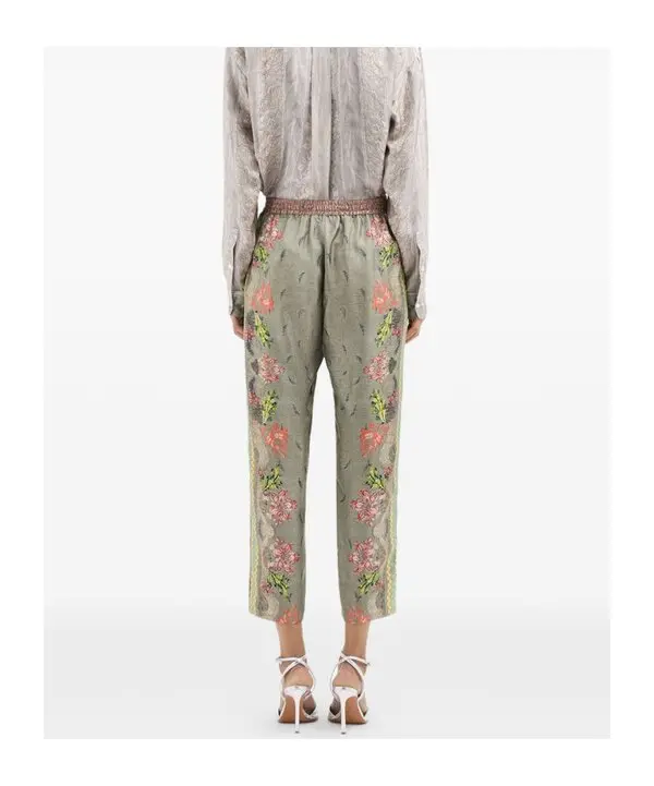 PIERRE-LOUIS MASCIA Drawstring Printed Pants