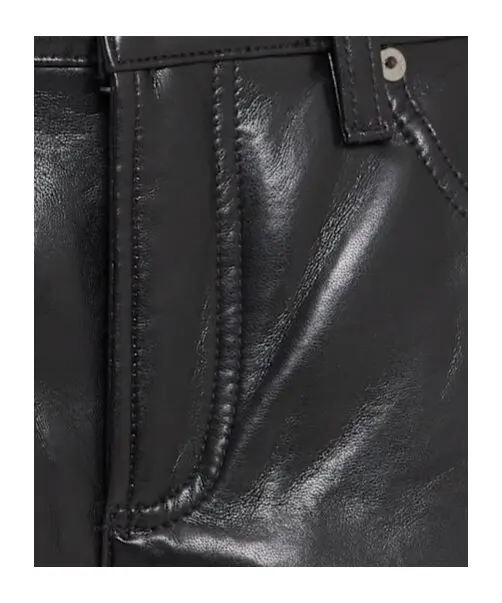 AGOLDE Leather Casual Pants