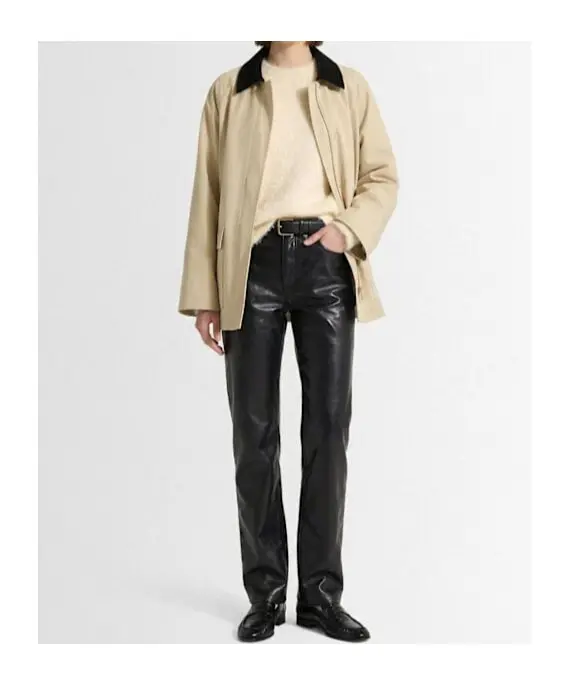 AGOLDE Leather Casual Pants