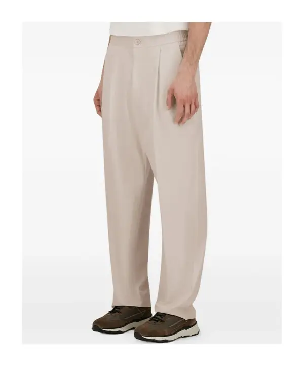 Herno Pleated Detail Trousers - Nude