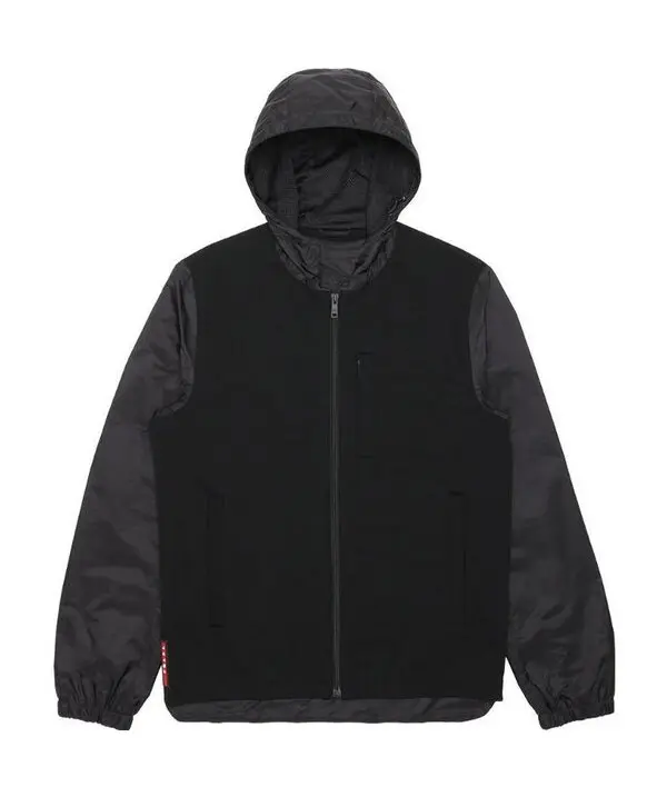 Prada Hooded Zip-up Casual Jacket With Logo