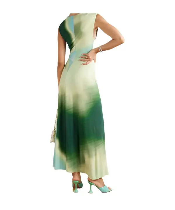 Simkhai Acacia Tie-dye Ruched Stretch-jersey Midi Dress
