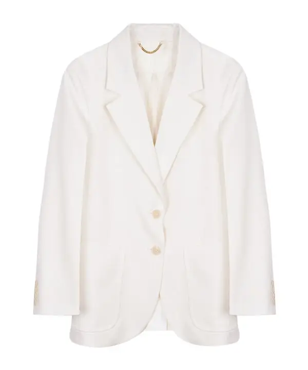 Victoria Beckham Single-breasted Suit Jacket - Ivory