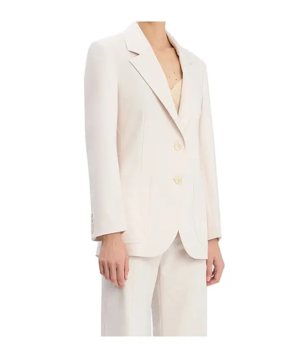 Victoria Beckham Single-breasted Suit Jacket - Ivory