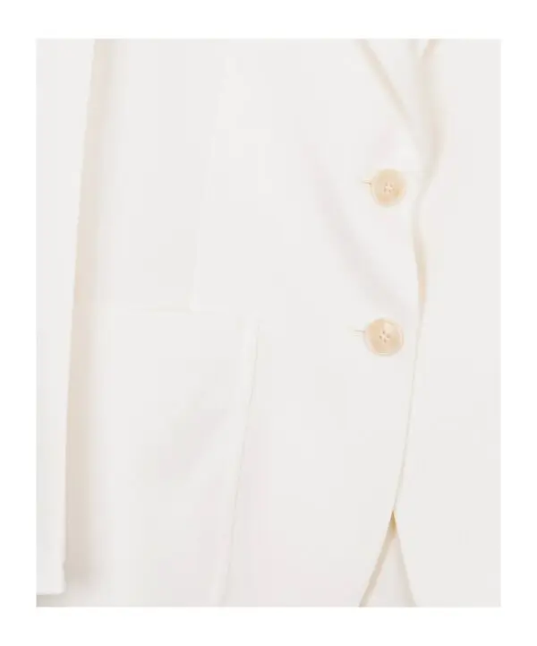 Victoria Beckham Single-breasted Suit Jacket - Ivory