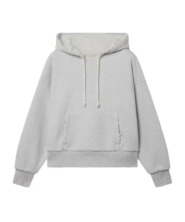 GOLDEN GOOSE Star Drawstring Hoodie - Gray