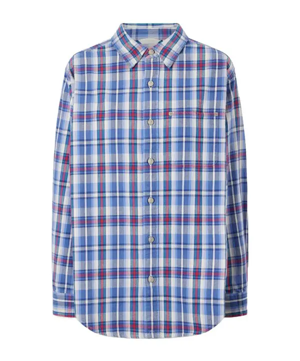 Aimé Leon Dore Checked Plaid Cotton Workshirt - Blue
