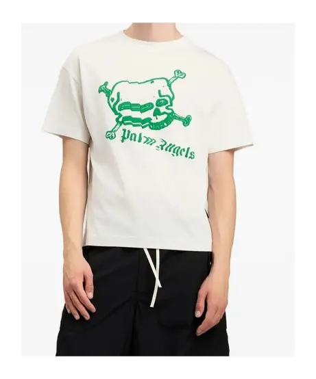 Palm Angels Skull Graphic T-shirt - White