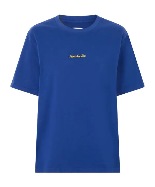 Aimé Leon Dore Logo-embroidered Cotton T-shirt - Blue
