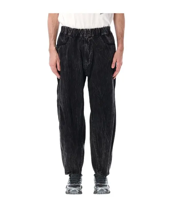 AND WANDER Textured Relaxed-fit Pants