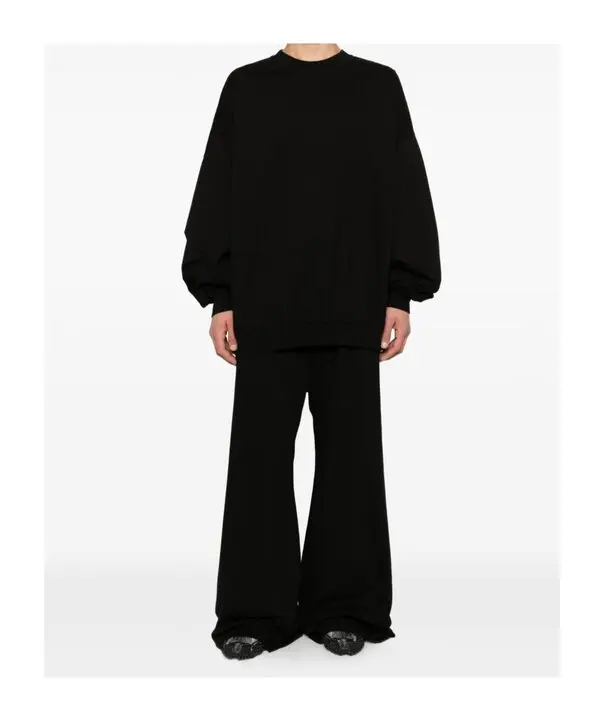 Rick Owens Long Sleeve Tie Detail Sweatshirt