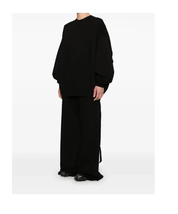 Rick Owens Long Sleeve Tie Detail Sweatshirt
