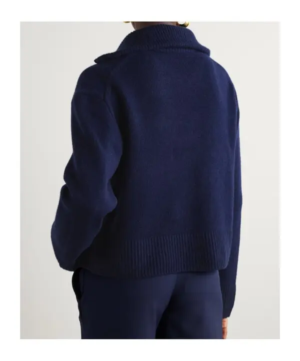Simkhai Andes Ribbed Cashmere Zip Sweater
