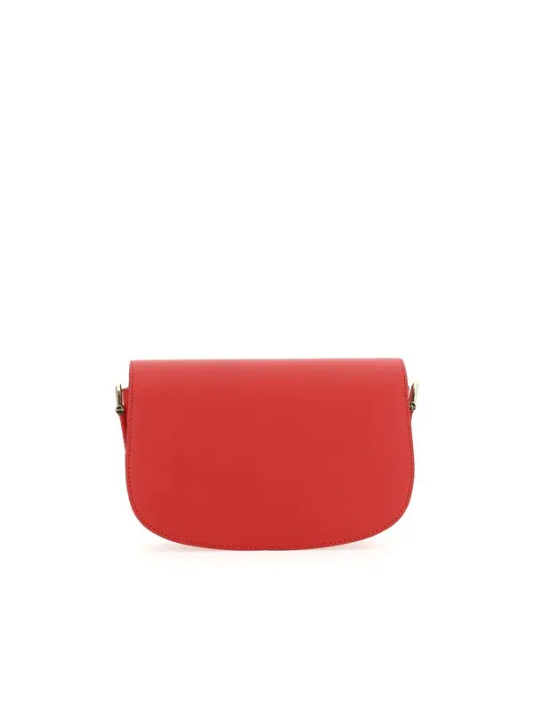 Mcm Logo Concave Embossed Shoulder Bag