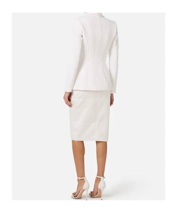 Elisabetta Franchi High-waist Zip Midi Skirt