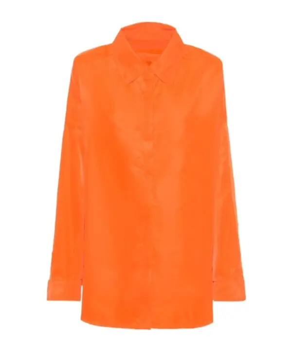 THE FRANKIE SHOP Perla Oversized Shirt - Orange
