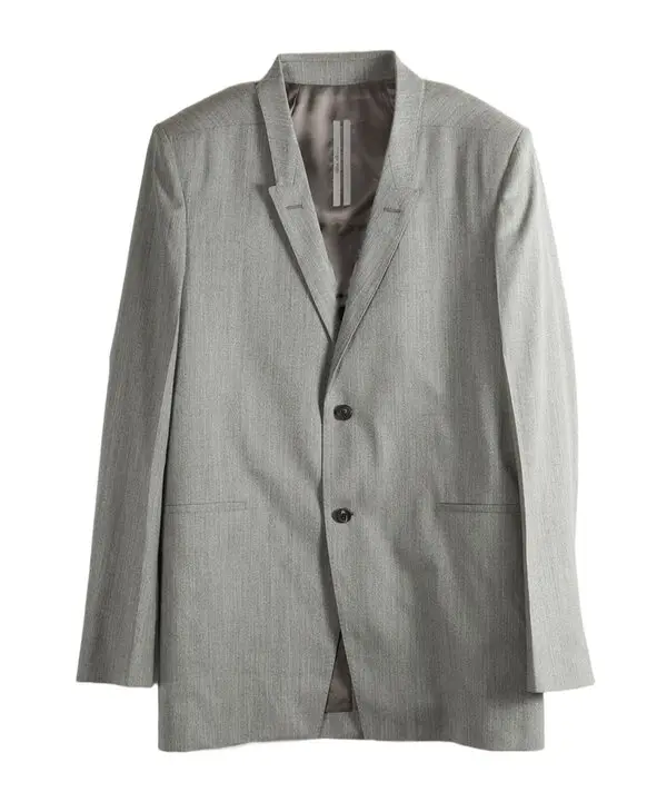 Rick Owens Single-breasted Blazer - Gray