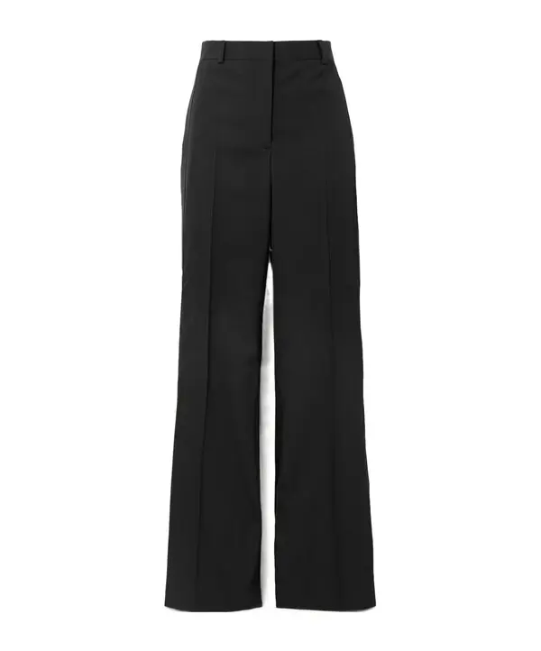 Stella McCartney Wool-twill Flared Pants - Black