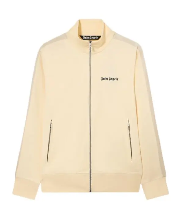 Palm Angels Classic Logo Track Jacket - Ivory Black