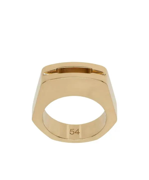 Rick Owens Logo Ring - Golden