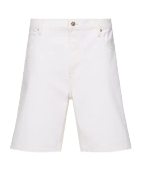 FRAME Casual Mid-rise Denim Shorts - White