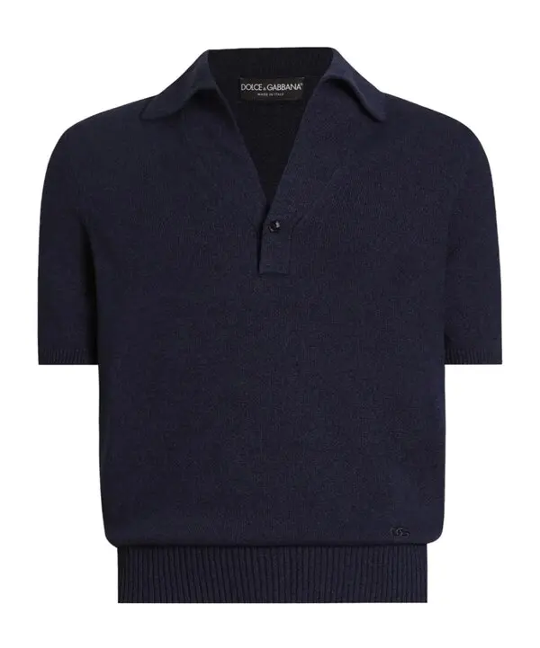 Dolce & Gabbana Dolce Gabbana Ribbed Hem Polo Shirt