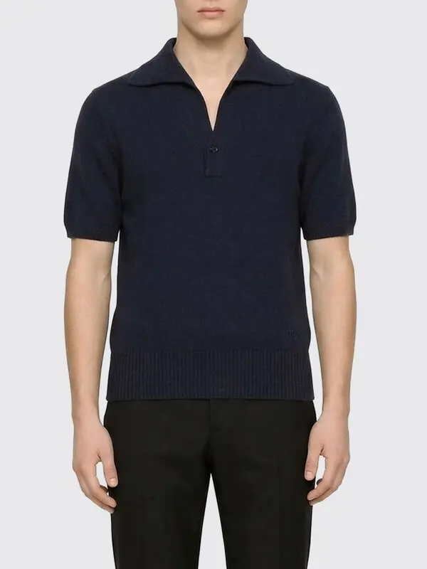Dolce & Gabbana Dolce Gabbana Ribbed Hem Polo Shirt