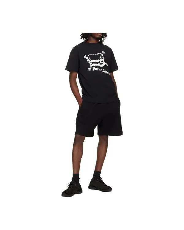 Palm Angels Skull Graphic T-shirt - Black